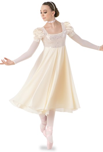 Weissman® | Empire Waist Velvet Ballet Dress