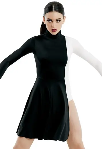 Asymmetrical Color Block Dress | Weissman®