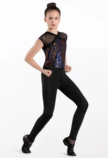 Crossed Sequin Unitard | Weissman®