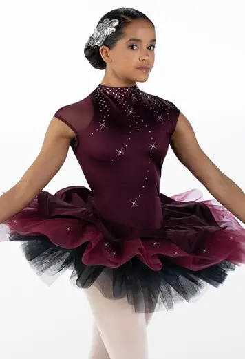 High Neck Crystal Ballet Dance Dress | Weissman®