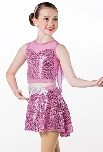 Sequin Lace Two Piece Dance Costume | Weissman®