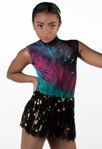 Printed Crystal Plush Dance Costume | Weissman®
