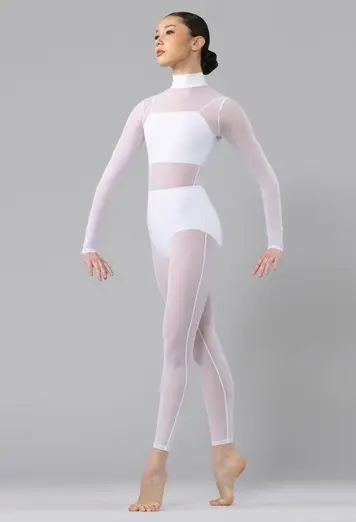 Ankle Length Mesh Unitard For Dance | Weissman®