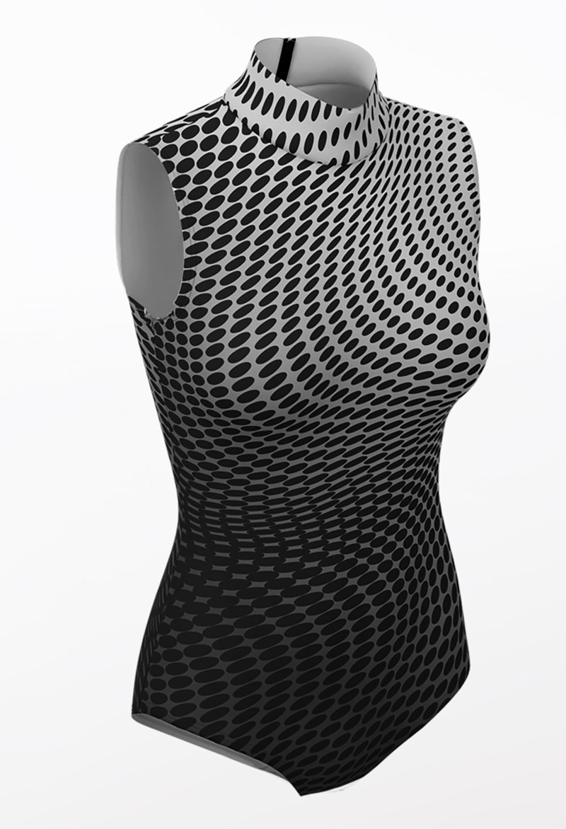 Ombre Swirl Custom Mockneck Leotard | Weissman®