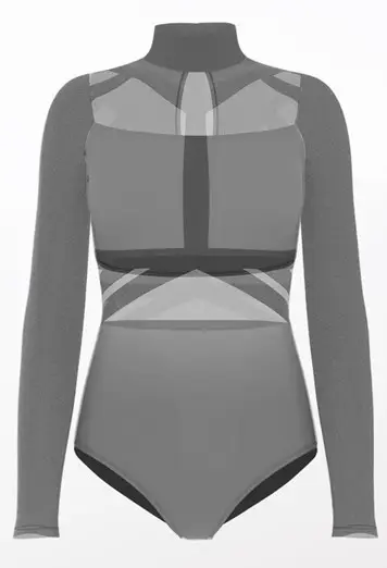 Cage Block Custom Bandeau Leotard | Weissman®