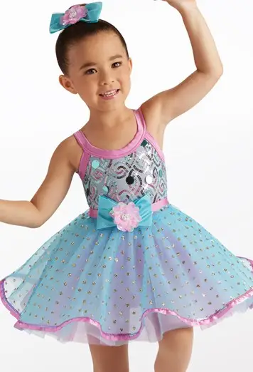 Sequin Swirl Tap Dress Dance Costume | Weissman®