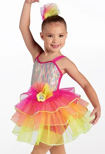 Multicolor Sequin Combo Dance Costume | Weissman®