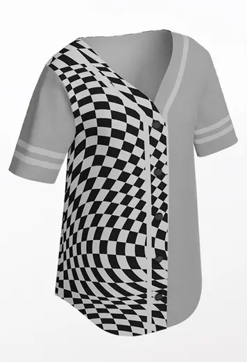 Check Swirl Custom Baseball Jersey | Weissman®