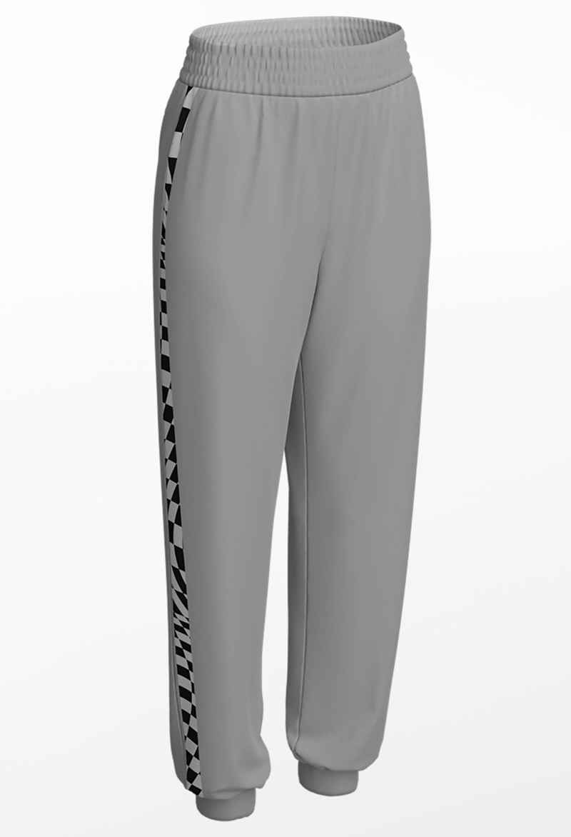 Check Swirl Print Custom Jogger Pants | Weissman®