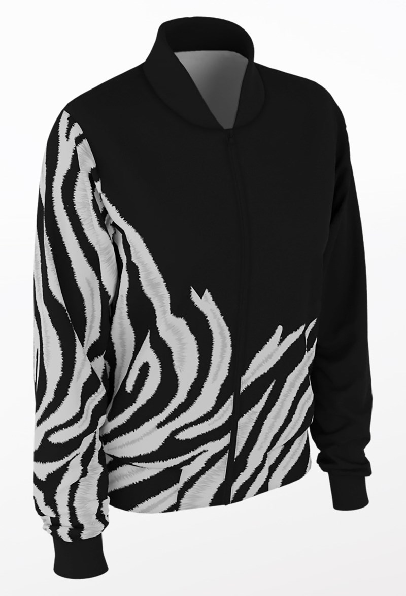 Zebra Print Custom Bomber Jacket | Weissman®