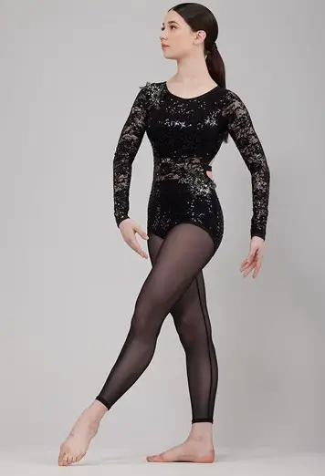 Long Sleeve Sequin Lace Unitard | Weissman®