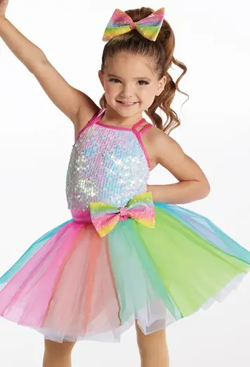 Kids Bright Rainbow Dress Tap Costume | Weissman®