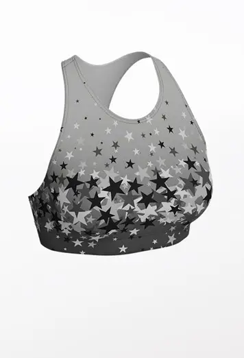 Starburst Print Custom Dance Bra Top | Weissman®
