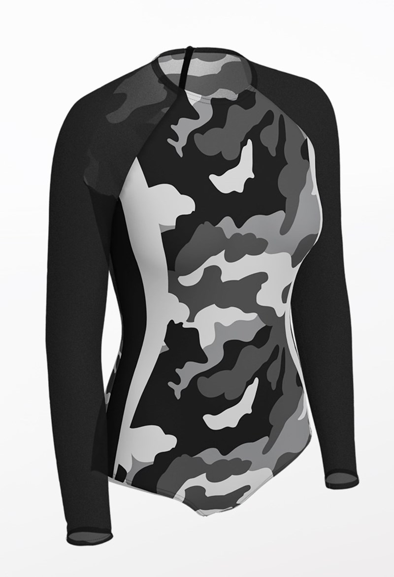 Camo Print Custom Raglan Leotard | Weissman®