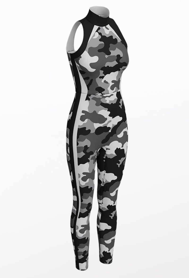 Camo Print Custom Mockneck Unitard | Weissman®