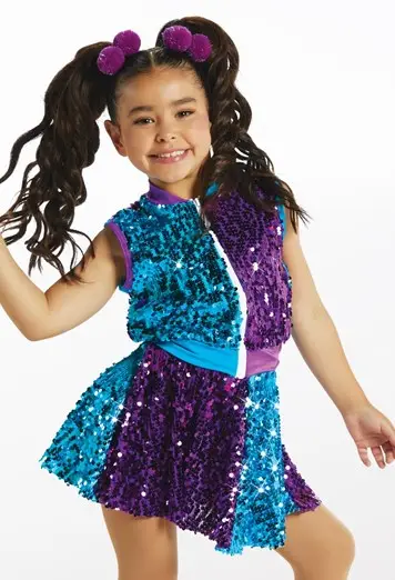 Two Color Sequin Set Hip-Hop Costume | Weissman®