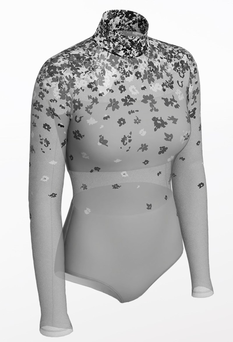 Floral Drift Custom Bandeau Leotard | Weissman®