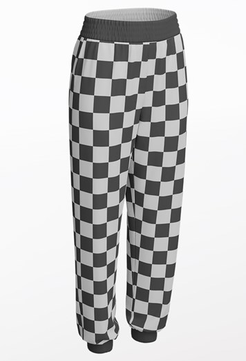 Checkerboard Print Custom Jogger Pants | Weissman®