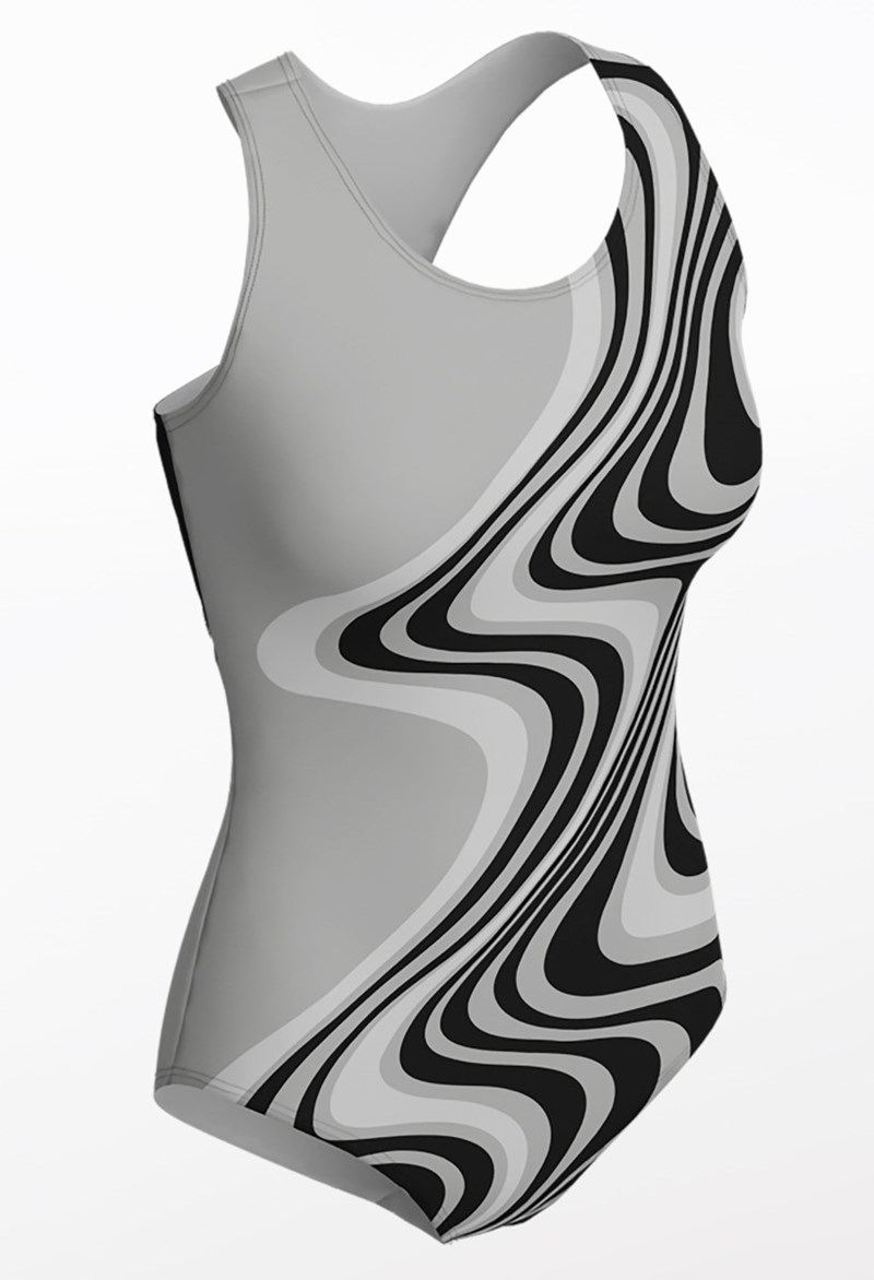 Ripple Print Custom Racerback Leotard | Weissman®