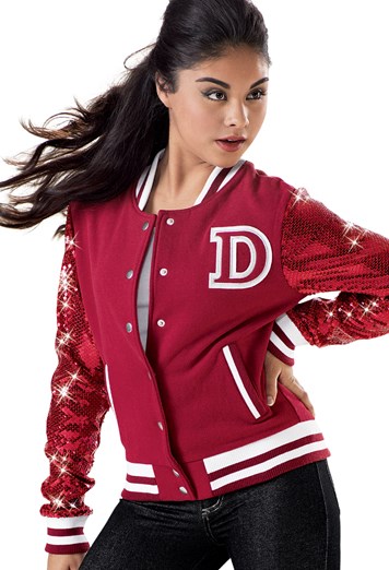 Sequin Sleeve Varsity Dance Jacket | Balera™