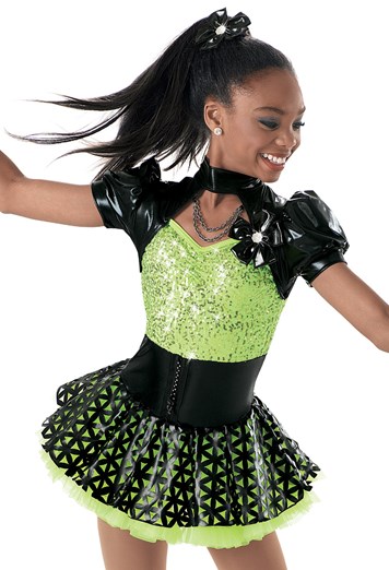 Weissman™ | Metallic Shrug Sequin Biketard