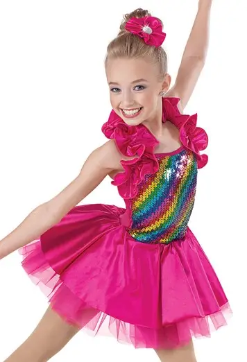 Weissman™ | Rainbow Sequin Satin Shrug Dress
