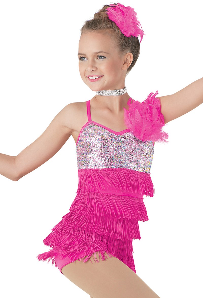 Sequin Fringe Mini Dress | Sparkly dance costume, Dance costumes kids ...