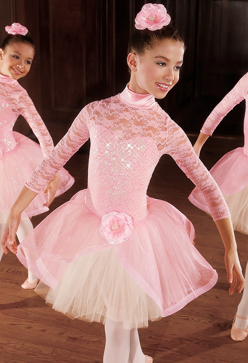 Weissman™ | Long-Sleeve Sequin Lace Ballet Dress