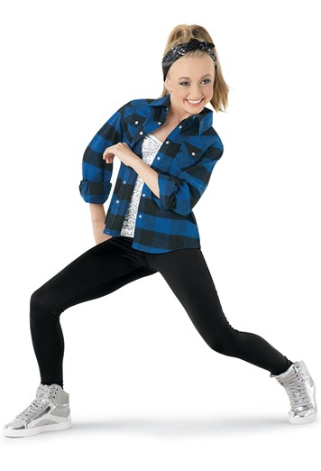 Weissman™ Buffalo Plaid Shirt Cami And Leggings