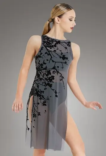 Flocked Midi Mesh Overdress | Balera™