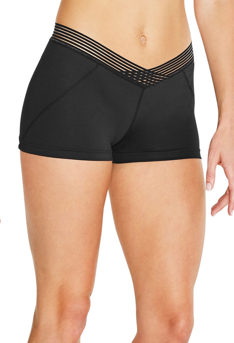 Stripe V-Waist Shorts | Bloch