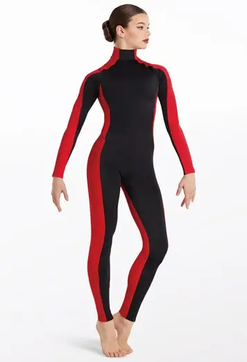 Two Tone Long Sleeve Unitard | Weissman®