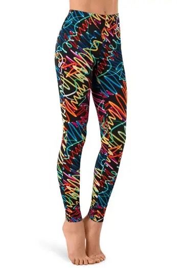 LED Glow Print Leggings - Balera - Product no longer available for purchase