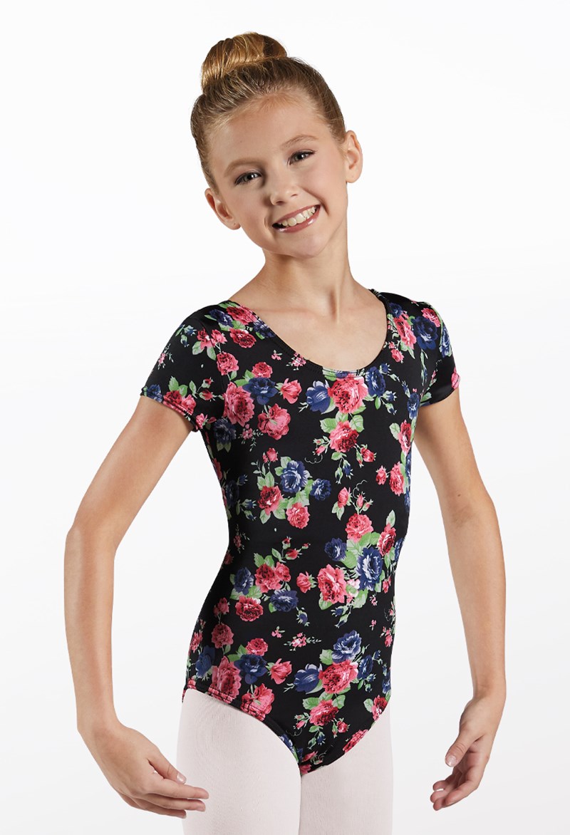 Floral Cap Sleeve Leotard Balera Dancewear Product No Longer